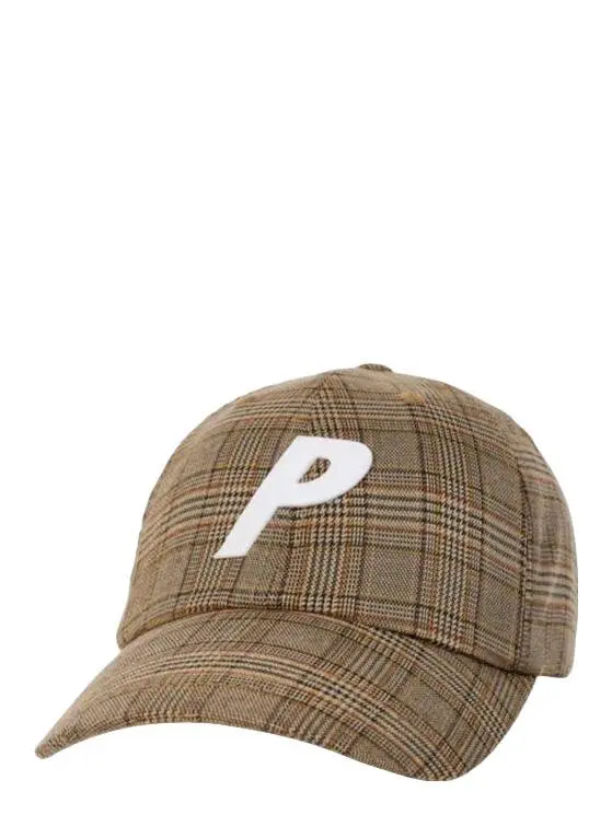 PALACE P 6-panel Hat - Houndstooth Brown