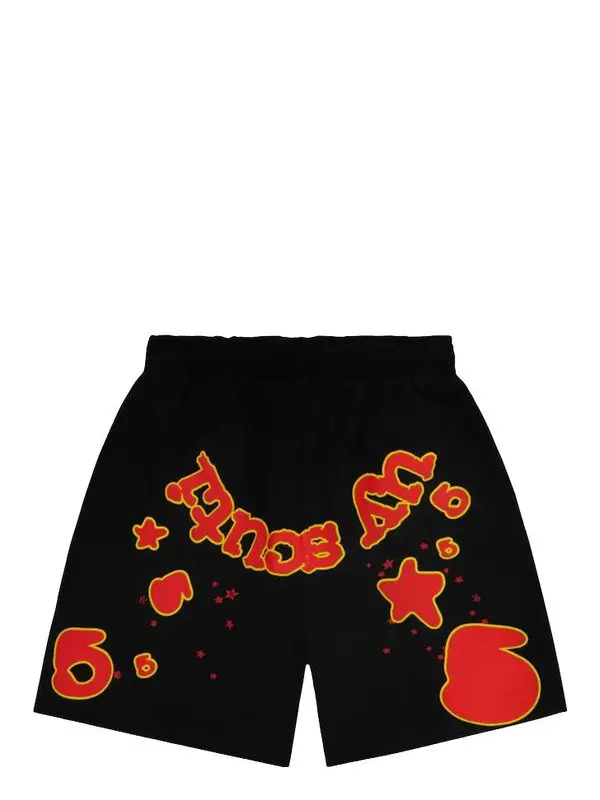 SP5DER X Uy Scuti Shorts - Black/red