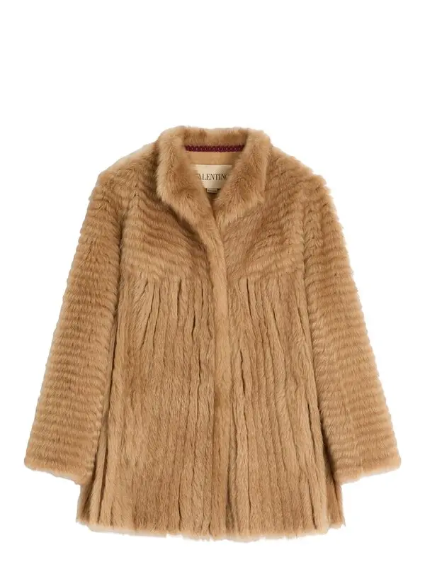 Valentino Garavani Goat Fur Jacket - Brown