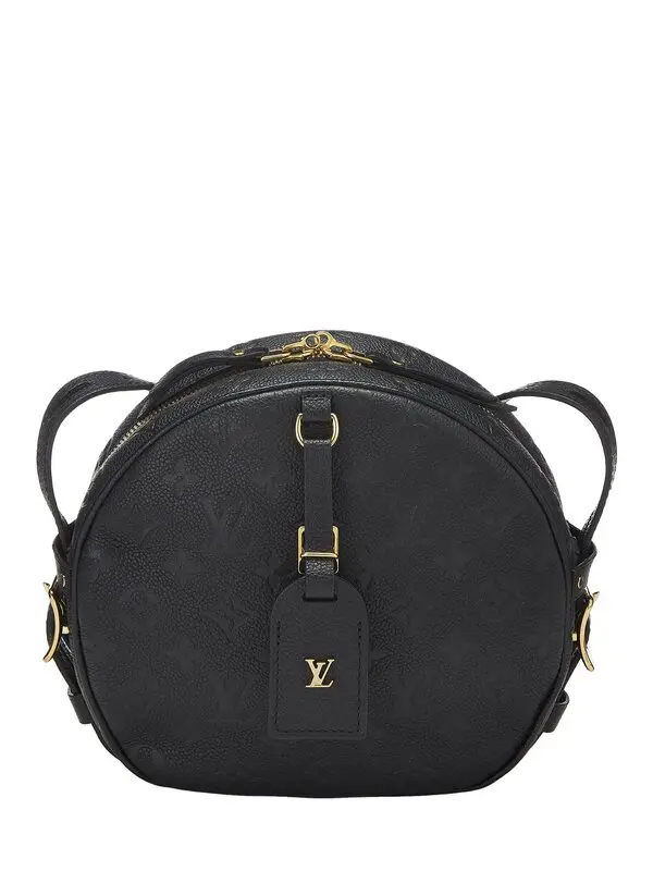LOUIS VUITTON Monogram Empreinte Boite Chapeau Souple Shoulder Bag - Black