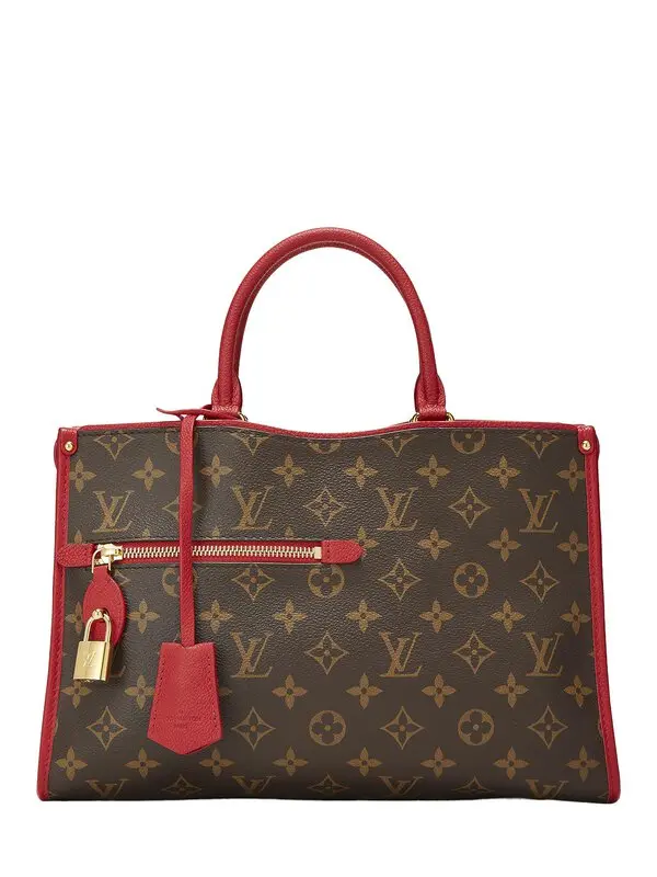 LOUIS VUITTON Monogram Canvas Shoulder Bag - Red