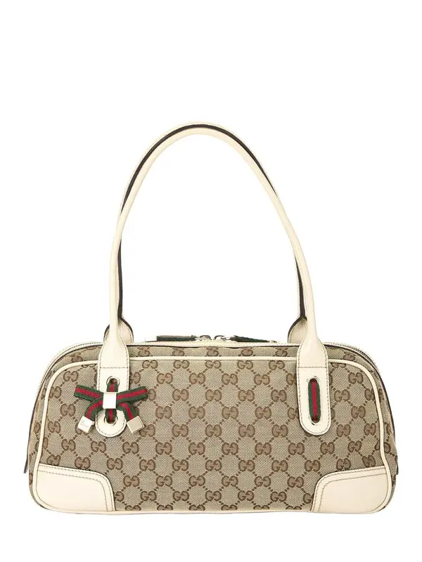 Gucci Original Gg Canvas Princy Handbag - White