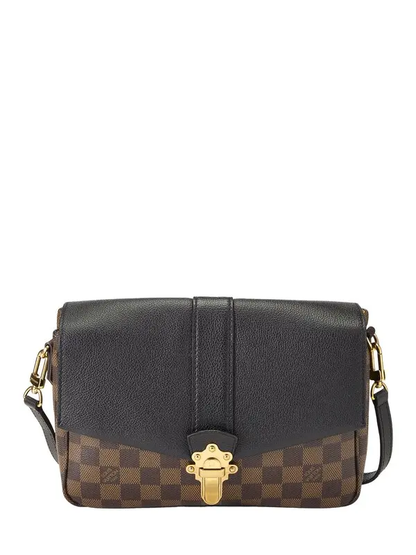 LOUIS VUITTON Damier Ebene Clapton Crossbody - Black