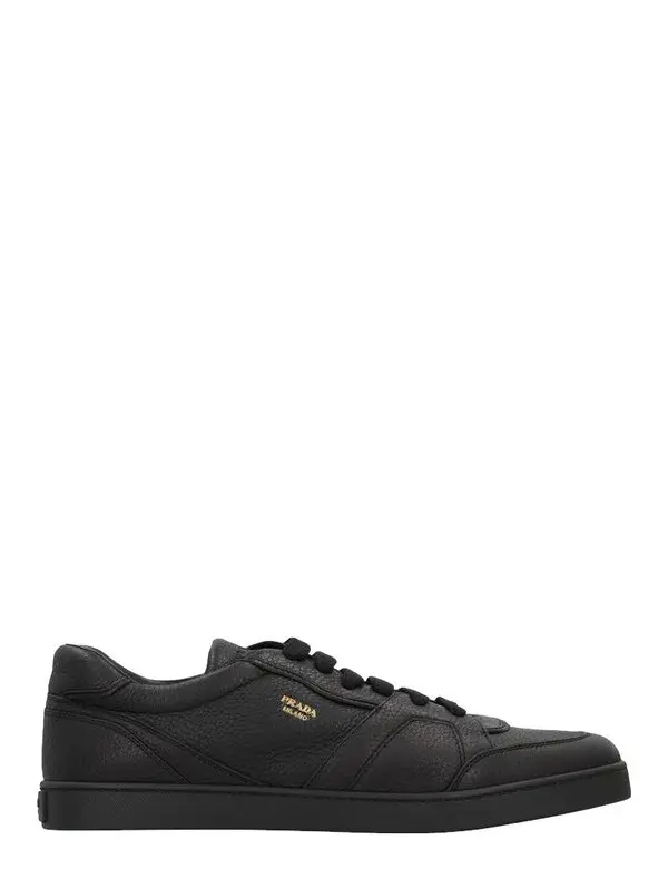 Prada Low-top Leather Sneakers - Black