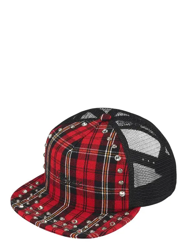 Supreme X B.b. Simon Studded Mesh Back 5-panel Hat - Red
