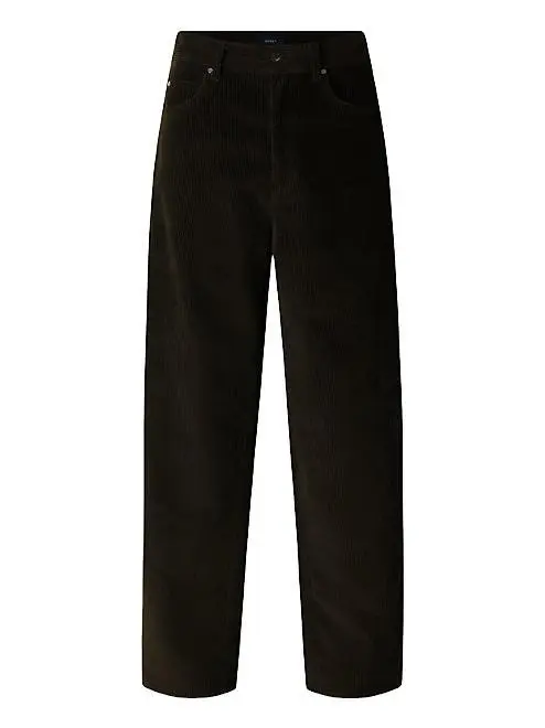 Soeur Relaxed-fit Mid-rise Corduroy Trousers - Ebene