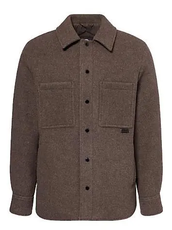 Canada Goose Atkinson Padded Wool-blend Jacket - Heather Espresso