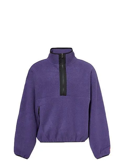 The North Face Relaxed-fit High-neck Fleece Sweatshirt - Dark Purple