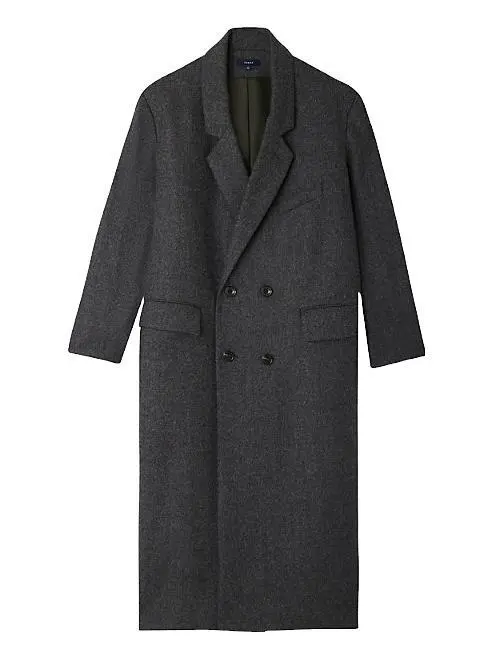 Soeur Coligny Double-breasted Wool Coat - Gris