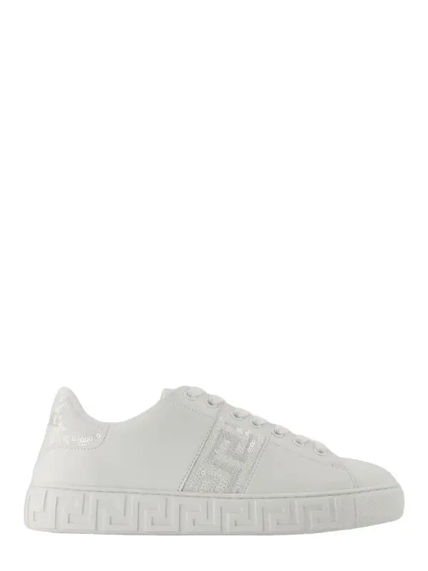 Versace Cotton Sneakers - White