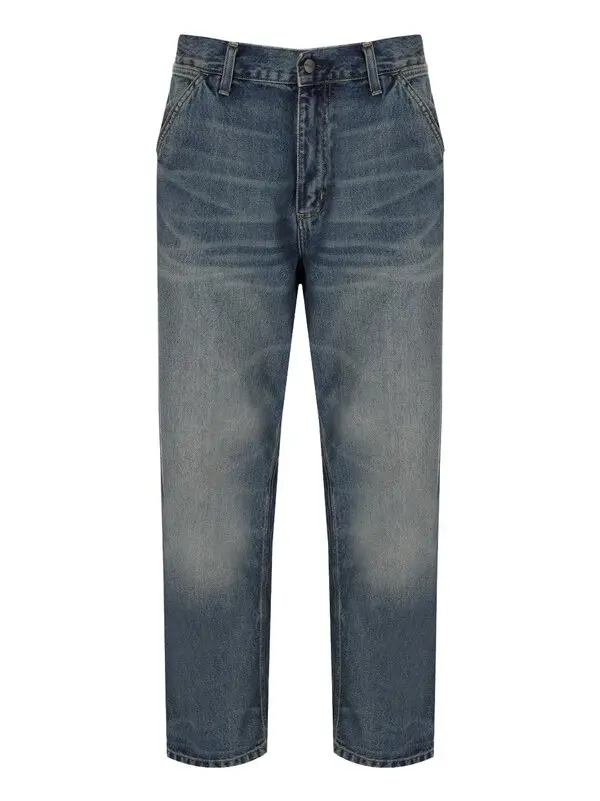 Carhartt Work In Progress Single Knee Relaxed Straight Jeans - Blue