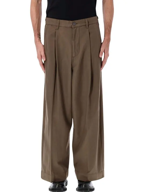 Obey Oliver Pleated Trousers - Wren