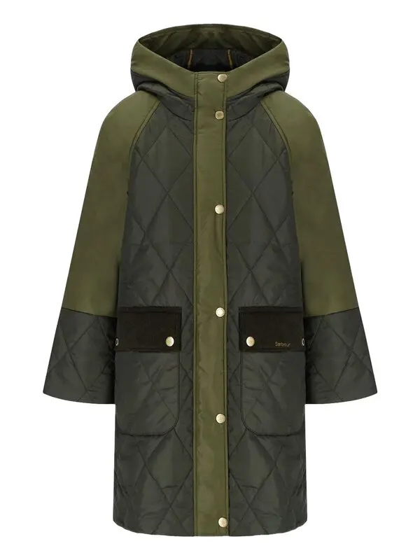 Barbour Elspeth Quilted Hooded Jacket - Green