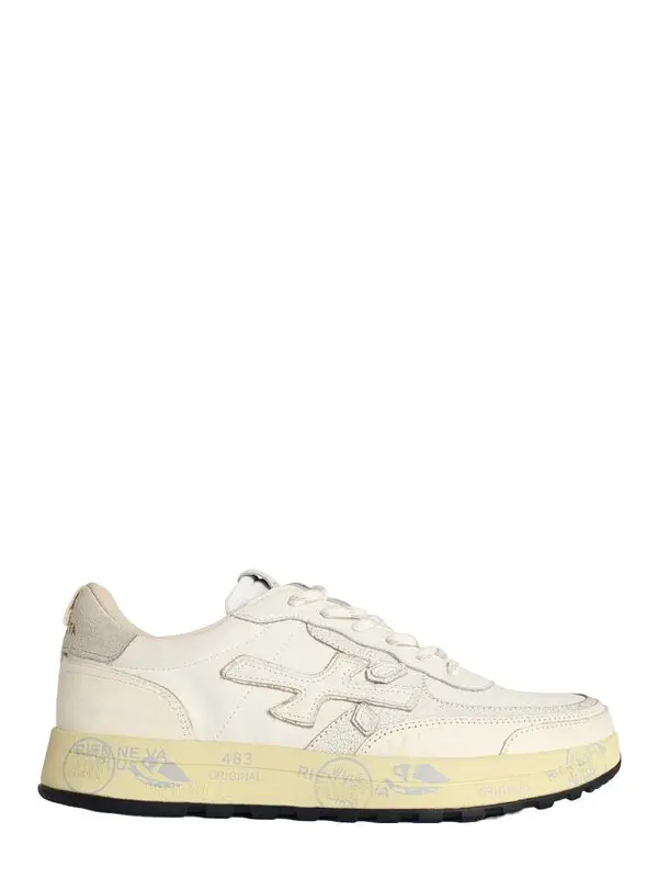Premiata Leather Blend Sneakers - White