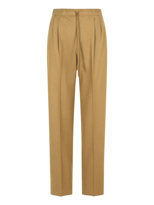 Max Mara Gatti Cashmere Drawstring Trousers - Brown