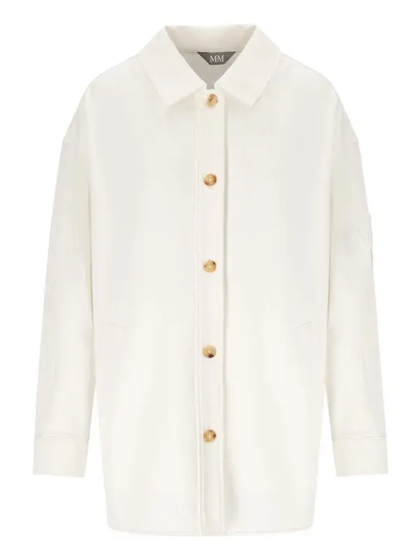 Max Mara Comma Shirt Jacket - White