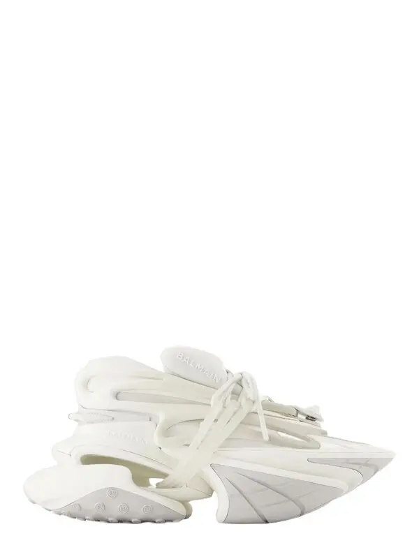 Balmain Unicorn Leather Sneakers - White