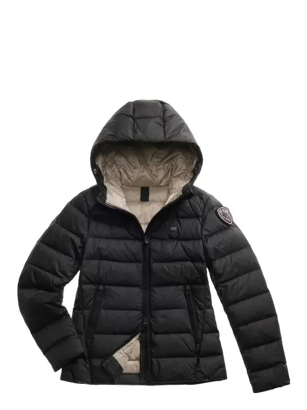 BLAUER. Quilted Down Jacket - Black