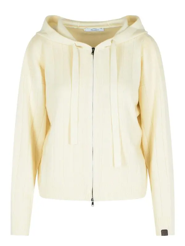 Max Mara Rubiera Cashmere Cardigan - White