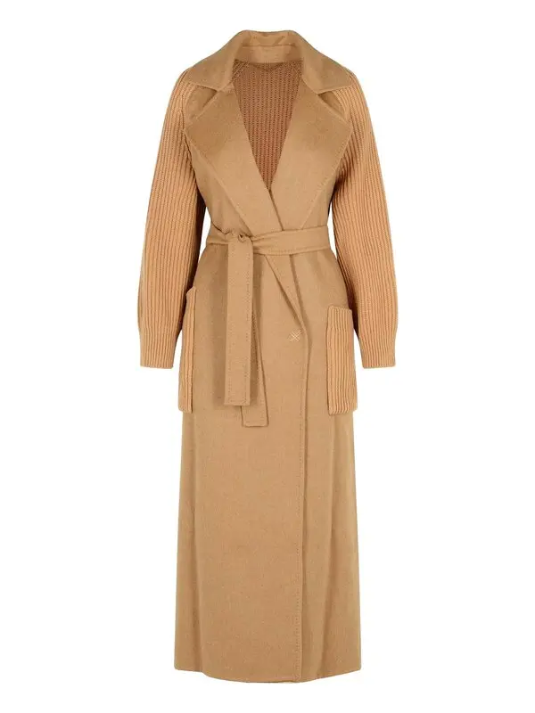 Max Mara Camel Wrap Coat - Beige