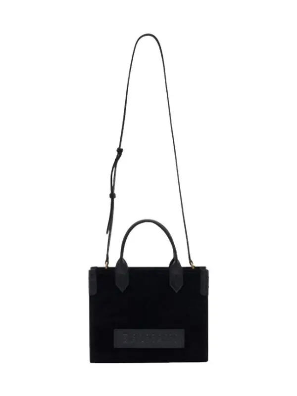 Balmain B Army Small Leather Shopper Bag - Black
