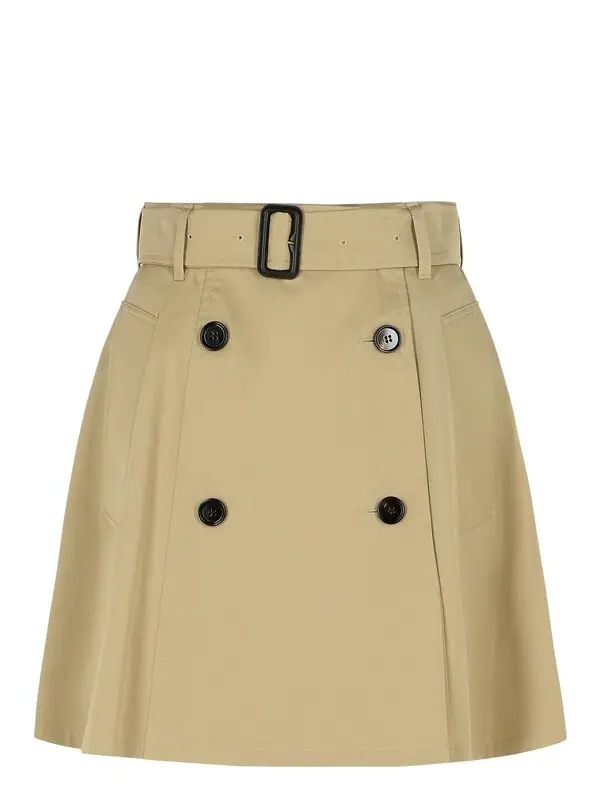 Burberry Cotton Skirt - Beige