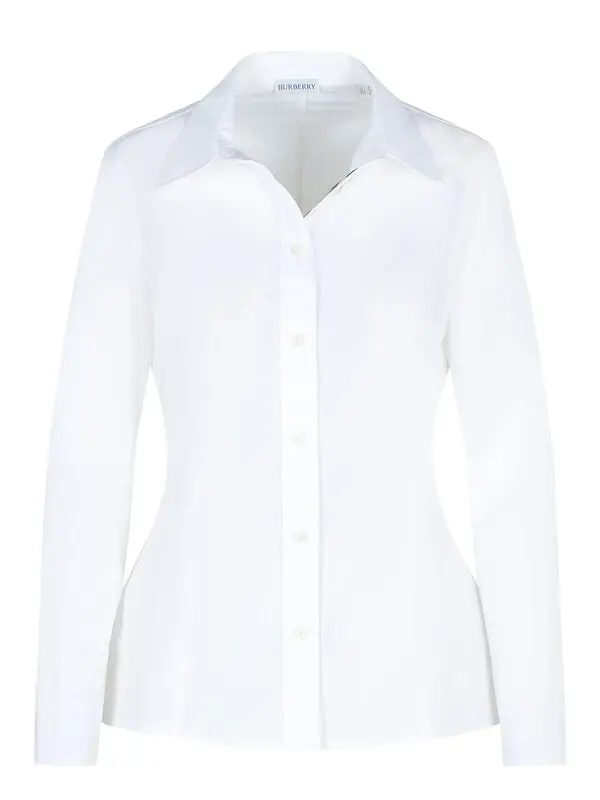 Burberry Eliza Cotton Poplin Shirt - White
