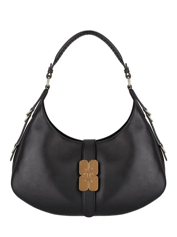 GANNI Kat Small Shoulder Bag - Black