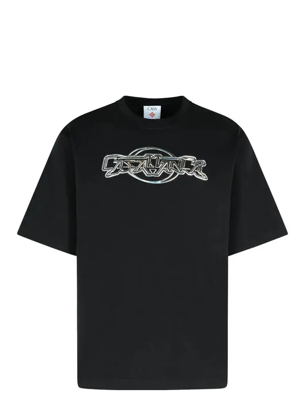 Casablanca Cotton T Shirt - Black