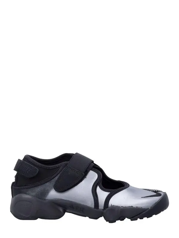 Nike Air Rift Leather Sneakers - Metallic Silver Black