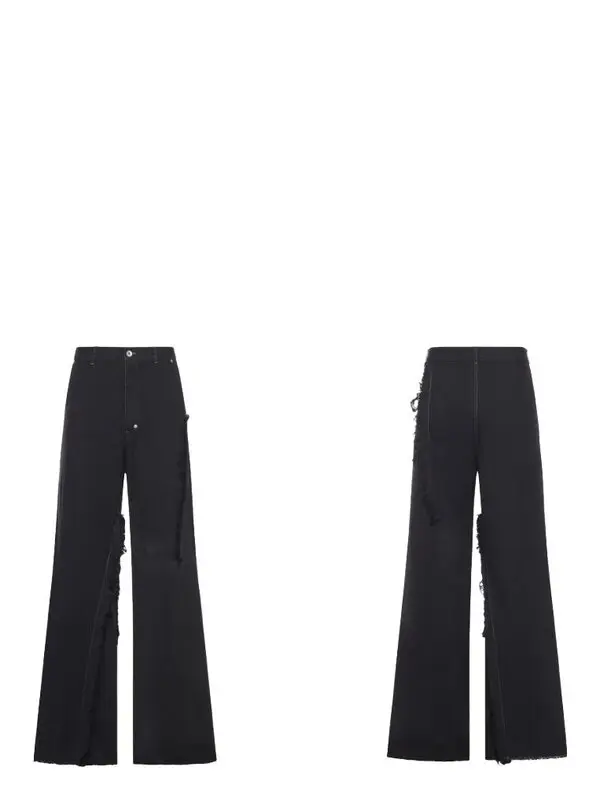 Rick Owens Wide Leg Trousers - Black