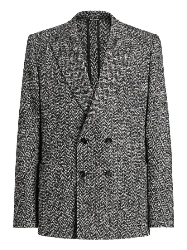 Dolce & Gabbana Tailored Double Breasted Blazer - Grey