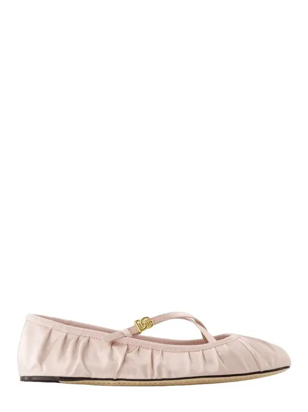 Dolce & Gabbana Satin Ballerinas - Neutral
