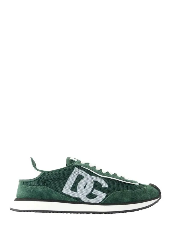 Dolce & Gabbana Leather Cushion Sole Sneakers - Green