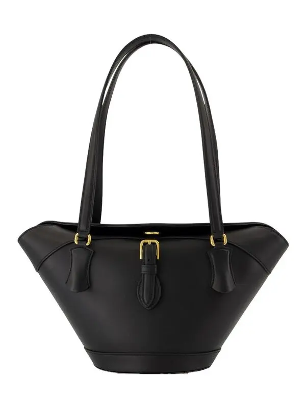 Dolce & Gabbana Capri Leather Shoulder Bag - Black