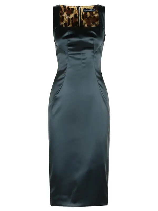 Dolce & Gabbana Acetate Blend Dress - Grey