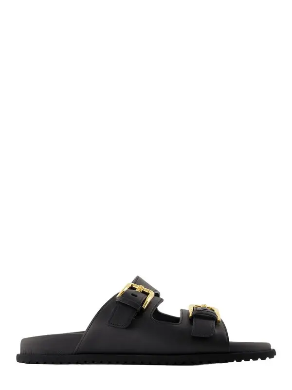 Dolce & Gabbana Leather Sandals - Black