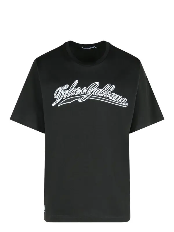 Dolce & Gabbana Cotton T Shirt - Black