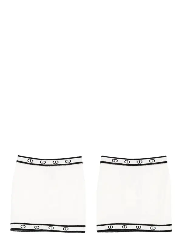 Twin-set Knee Length Skirt - White