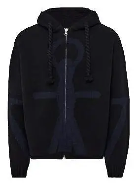 J.W.ANDERSON Zip-up Pullover Sweater - Black