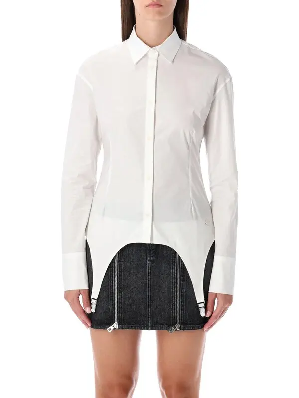 Jean Paul Gaultier Garter Shirt - White