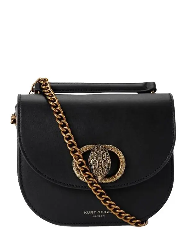 Kurt Geiger Chelsea Saddle Bag - Black