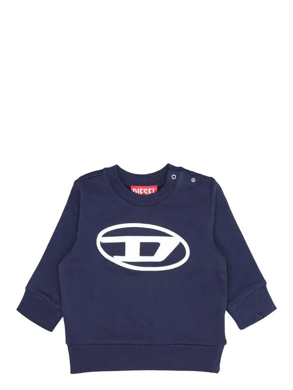 DIESEL® Cotton Long Sleeve Top - Blue