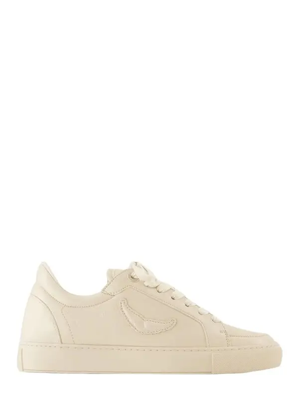 Zadig&Voltaire Fly On Leather Sneakers - White