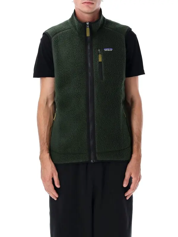 Patagonia Retro Pile Fleece Vest - Old Growth Green