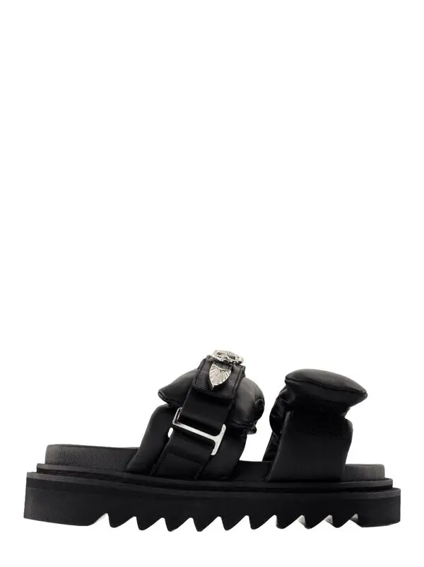 Toga Leather Sandals - Black