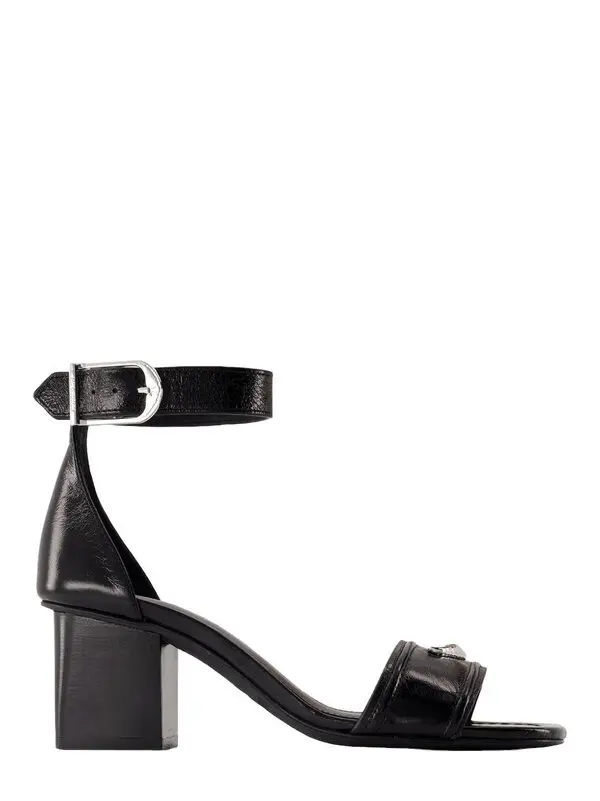 Zadig&Voltaire Leather Caprese Wings Sandals - Black