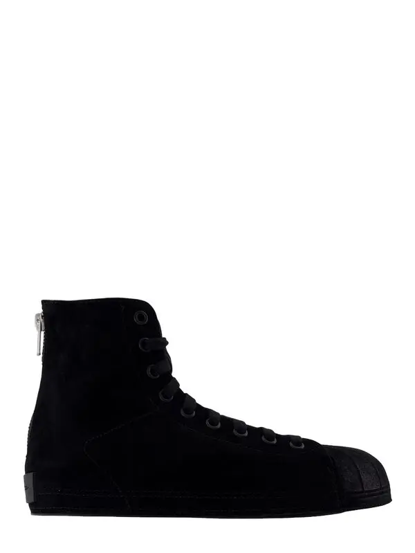 Y3 Nizzastar Hi Leather Sneakers - Black