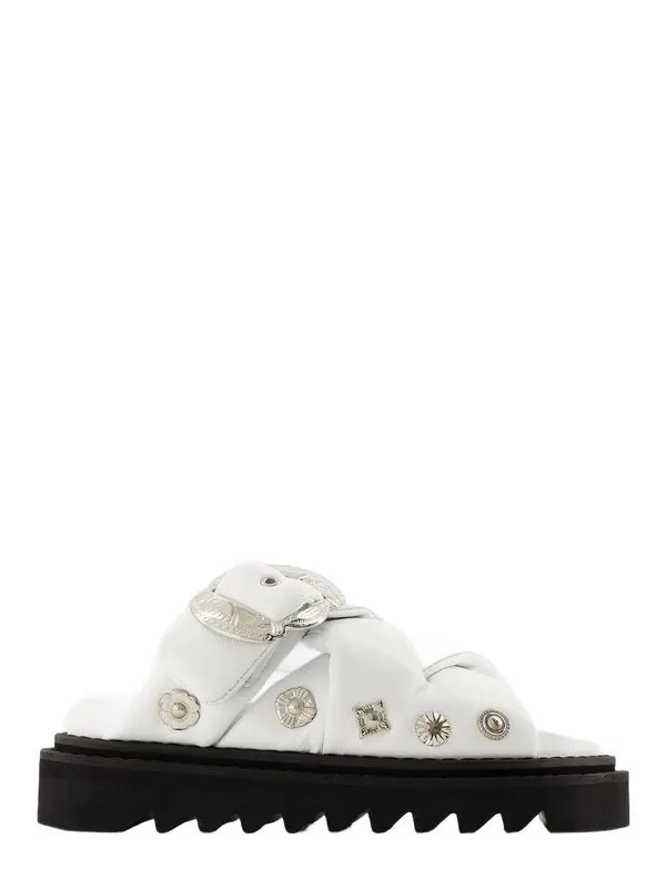 Toga Aj1317 Leather Sandals - White