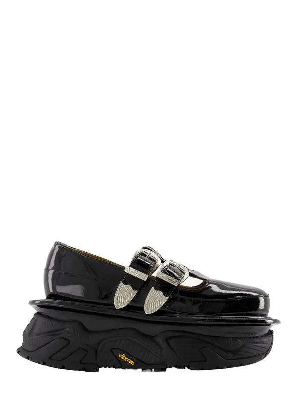 Toga Leather Loafers - Black